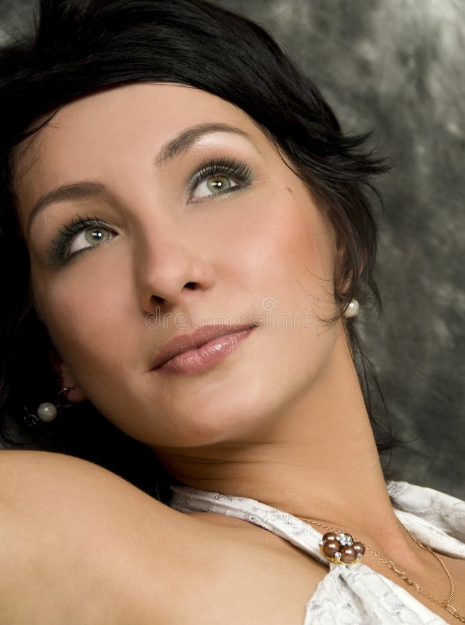 Beautiful woman stock image. Image of adult, gold, attractive - 6194933