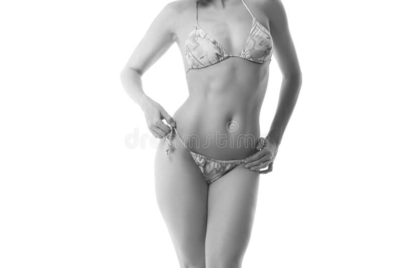 Beautiful Woman In Bikini Stock Image Image Of Obesity 198668211