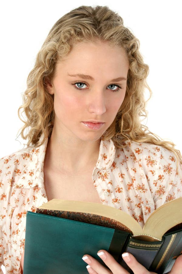 Beautiful Woman With Book Picture. Image: 472830