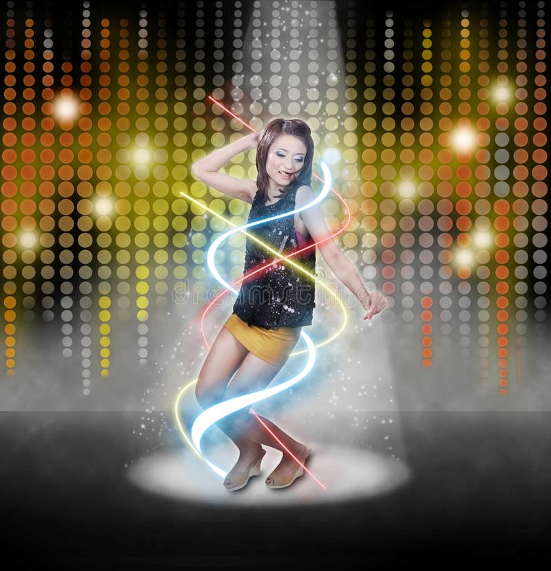 Beautiful Woman Dancing stock image. Image of caucasian - 22217965