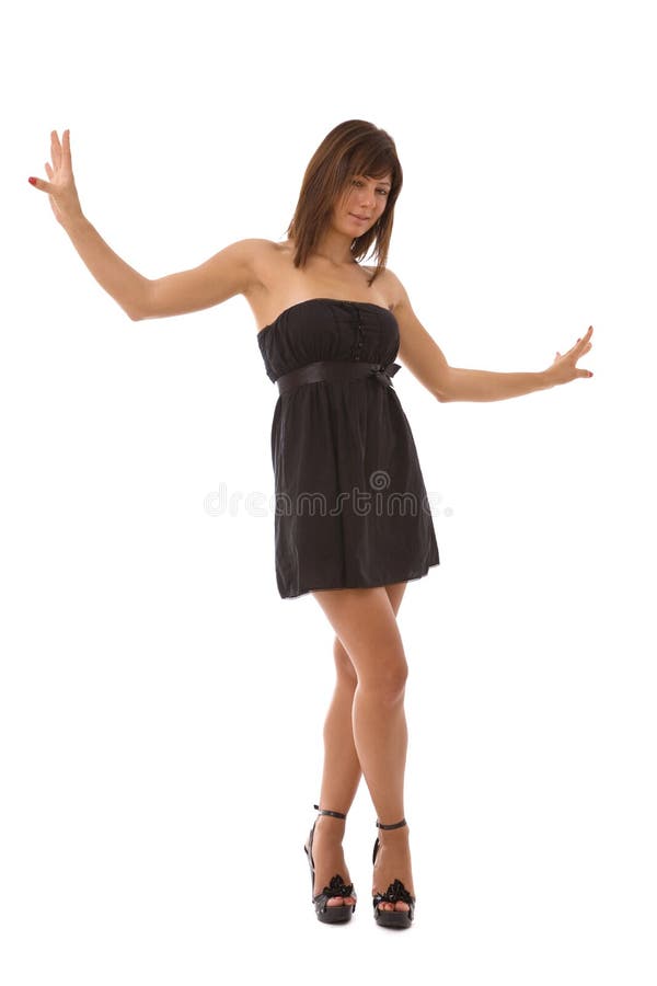 Attractive Woman Clubbing Dancing in Disco Stock Image - Image of ...
