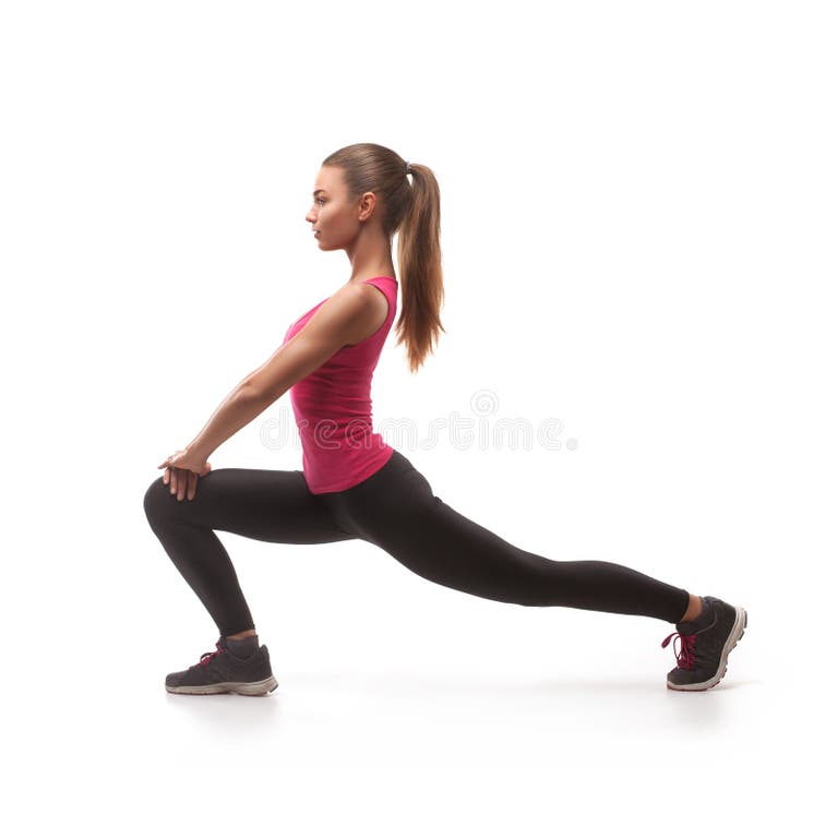 Beautiful Woman Doing Exercise Stock Image - Image of exercise ...