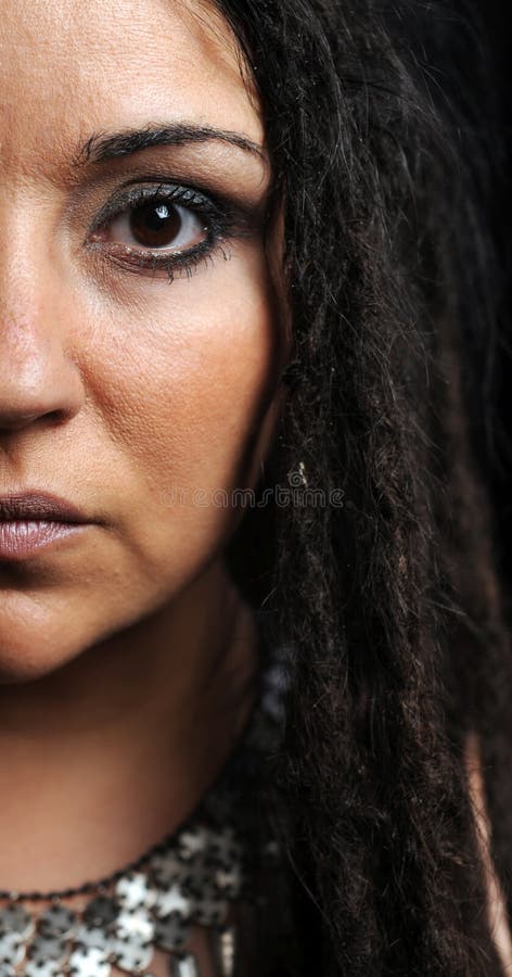 Beautiful Woman with Dreadlocks Stock Photo - Image of human, portrait ...