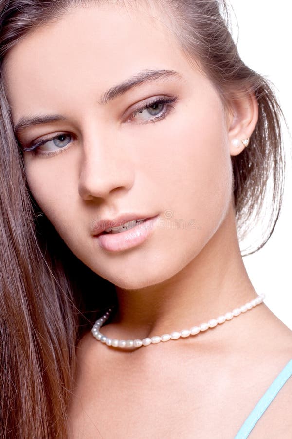 Beautiful woman face stock image. Image of girl, laughing - 10588237