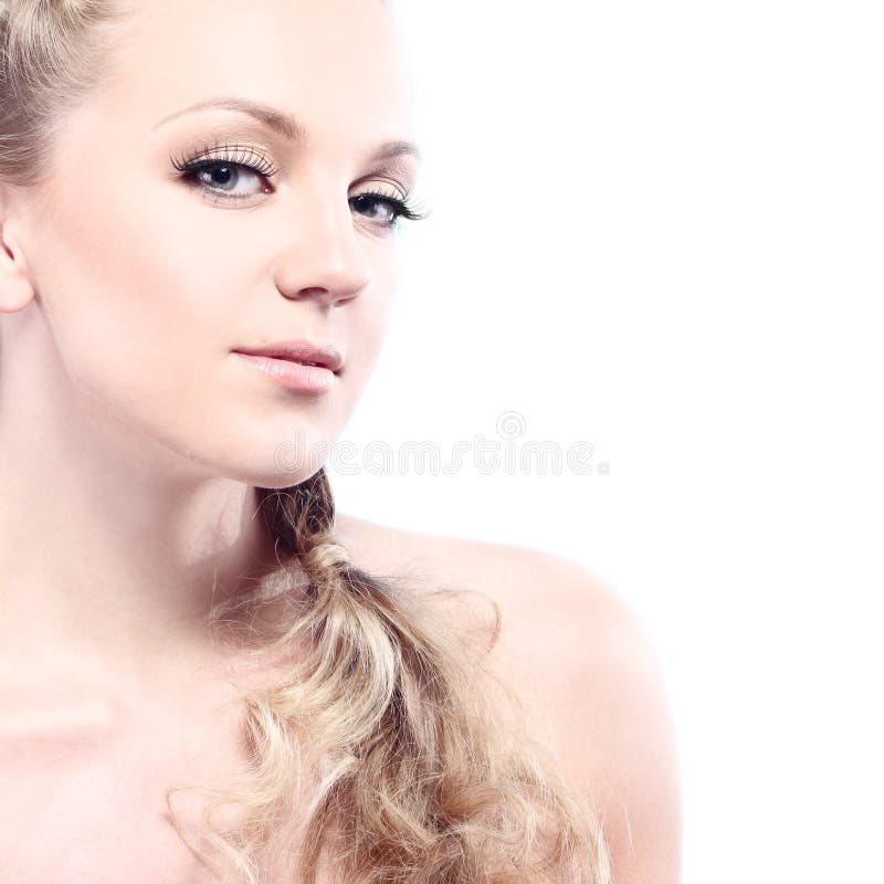 Beautiful woman face stock image. Image of makeup, head - 15182993