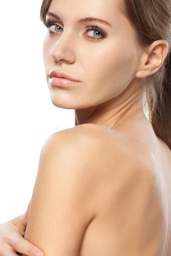 Beautiful woman face stock image. Image of calm, head - 19842275