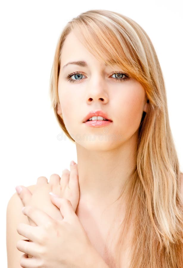 Beautiful woman face stock image. Image of nature, blonde - 21566235