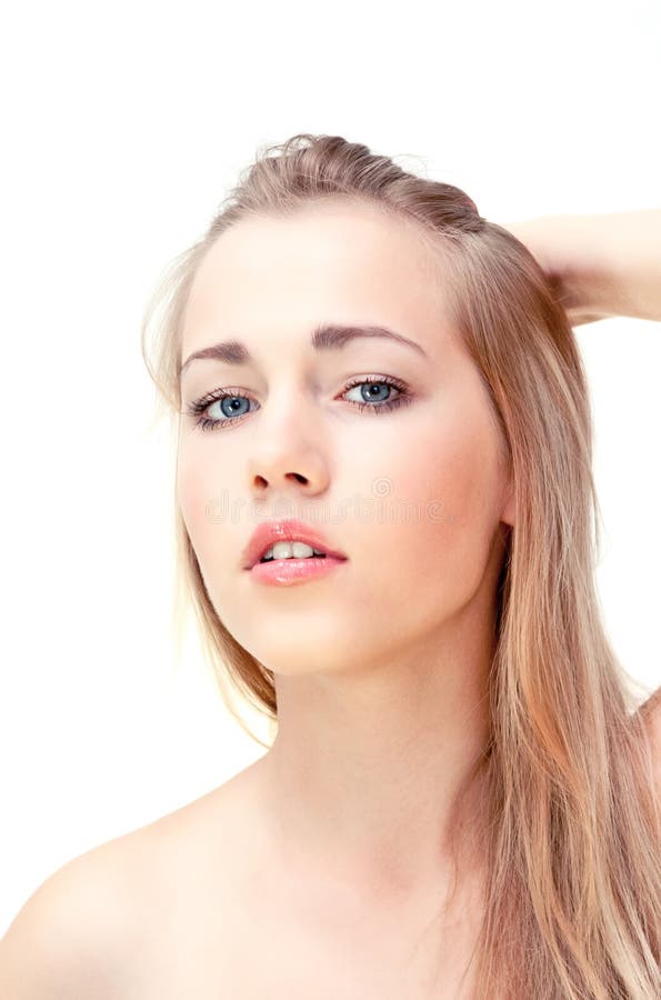 Beautiful woman face stock image. Image of cosmetics - 21566255