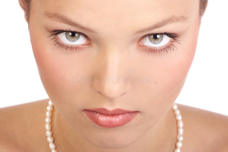 Female stare. stock image. Image of bright, gaze, girl - 518269