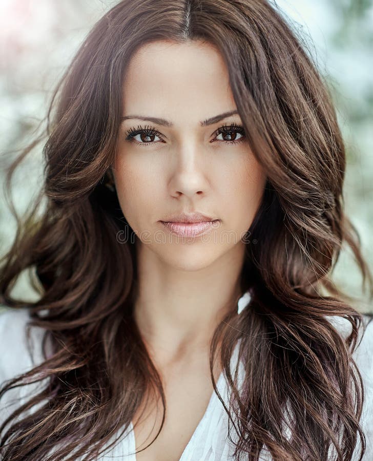 Beautiful Woman Face - Close Up Stock Image - Image of perfect, beauty ...