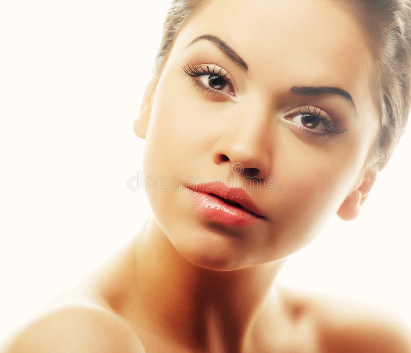 Beautiful woman face stock image. Image of wellness, nail - 38676765