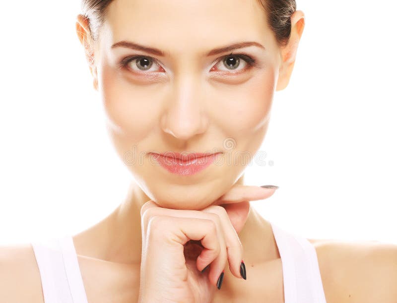 Beautiful woman face stock image. Image of girl, model - 51522557