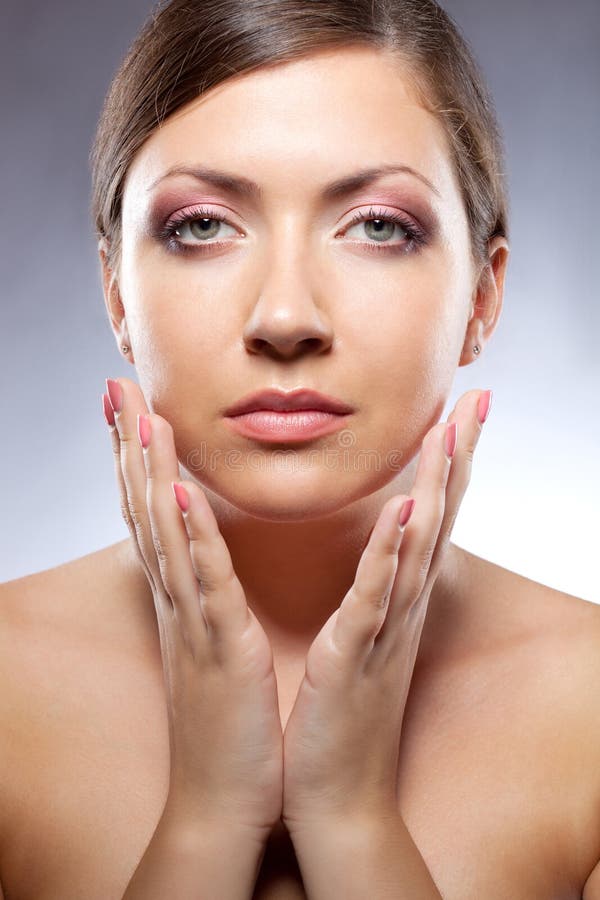 Beautiful Woman Face Portrait Stock Photo - Image of female, fresh ...