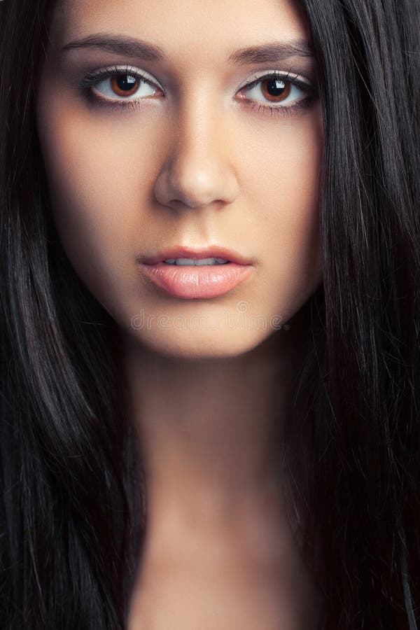 Beautiful Woman Face Portrait Stock Image - Image of pretty, light ...