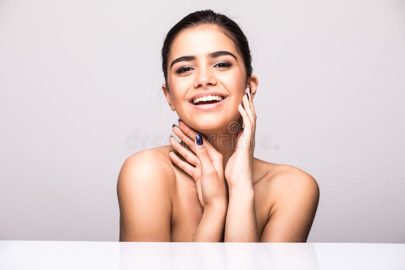 Beautiful Woman Face Portrait Beauty Skin Care Concept Fashion Beauty