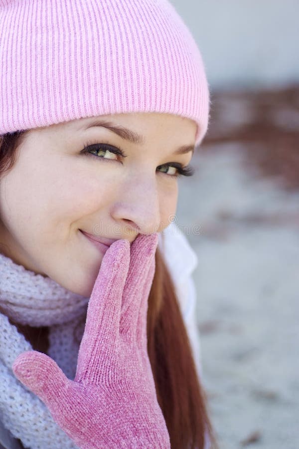 Beautiful Woman in Fall Season Stock Photo - Image of outdoors, winter ...