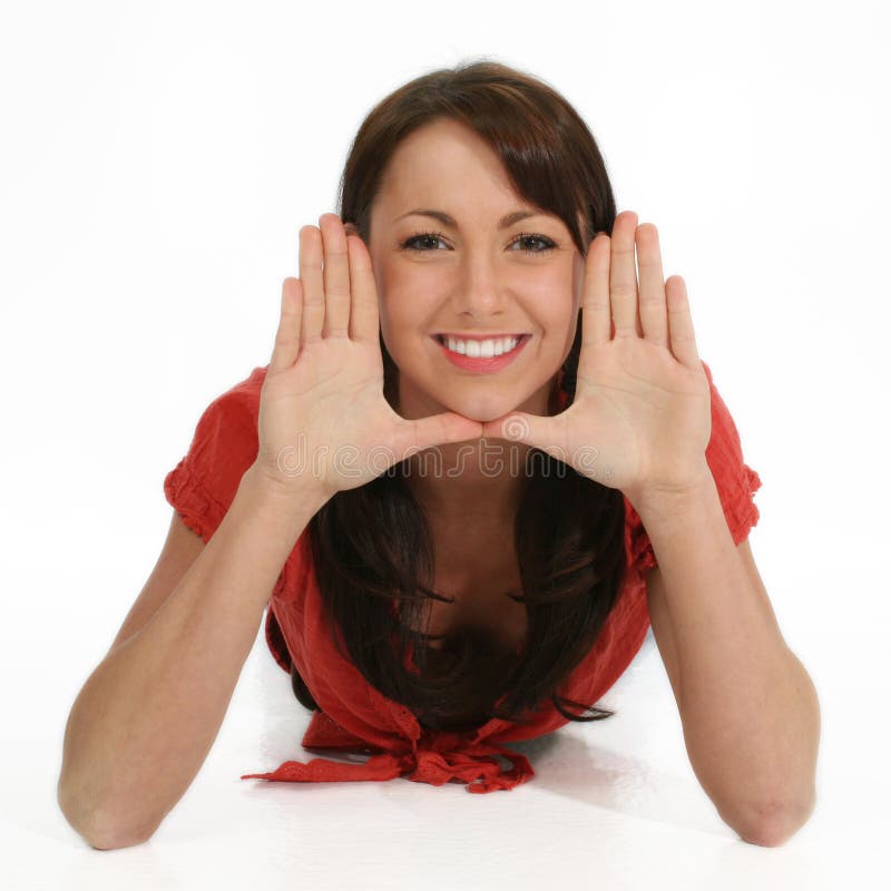 Woman Face And Hands - Free Photo from StockFreeImages