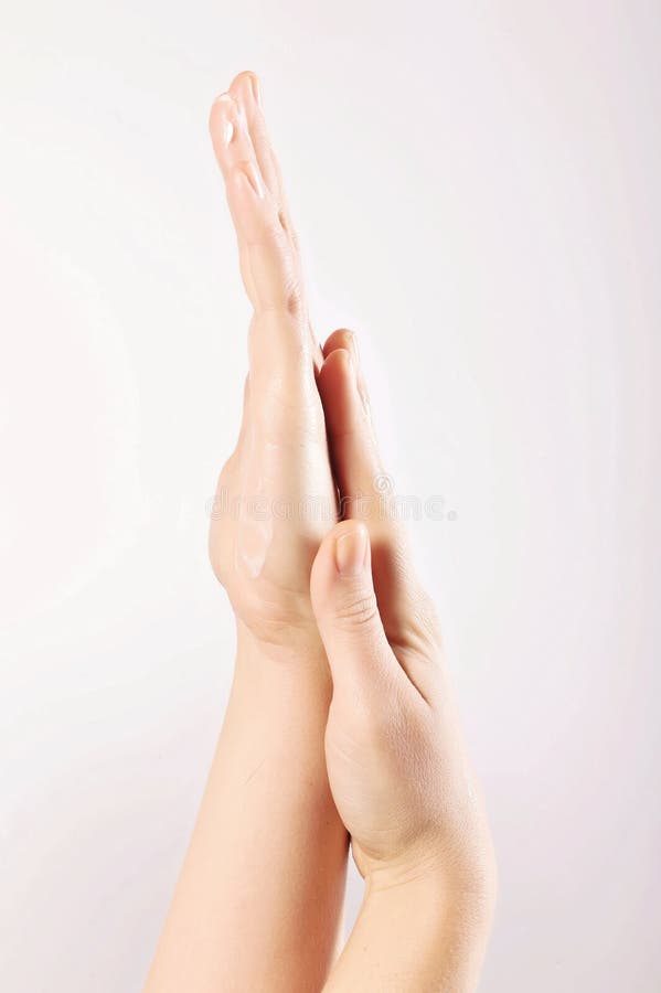 Beautiful Woman Hands Caressing Stock Image - Image of girls, beautiful ...