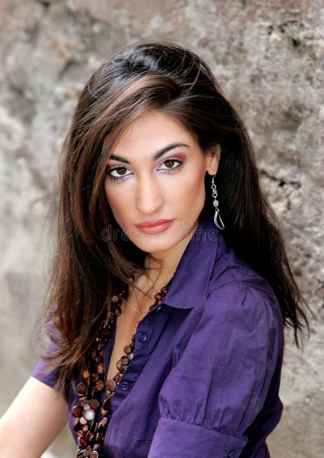 Beautiful woman headshot stock image. Image of background - 5368615