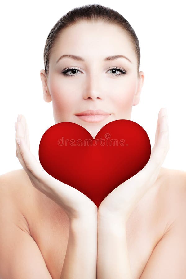46+ Romantic young woman holding red heart hands Free Stock Photos ...