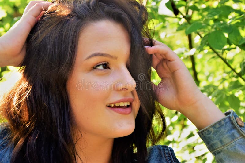Beautiful Woman Holding Her Sensually Behind Her Head Stock Photo ... Beautiful Woman Holding Her Sensually Behind Her Head Stock Photo ...