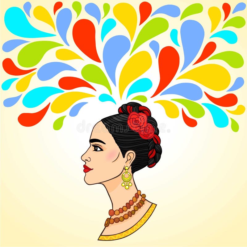 Beautiful Woman: Imagination. Stock Vector - Illustration of face, lips ... Beautiful Woman: Imagination. Stock Vector - Illustration of face, lips ...