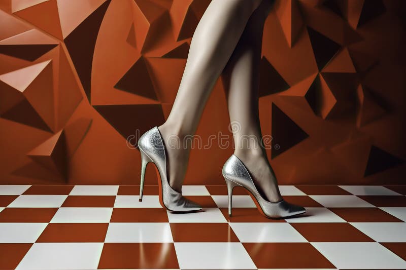 Sexy Woman Legs Red High Heels Stock Illustrations 187 Sexy Woman