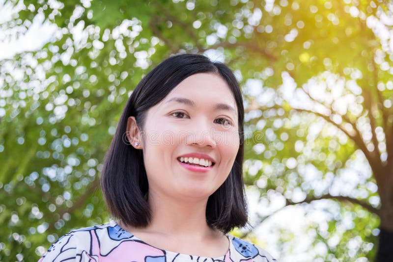 Beautiful Woman Look at Camera Stock Photo - Image of freedom, carefree ...