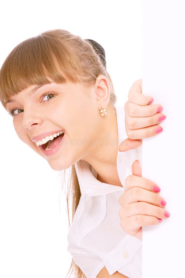 Beautiful Woman Looks Around Edge Stock Photos - Free & Royalty-Free ...