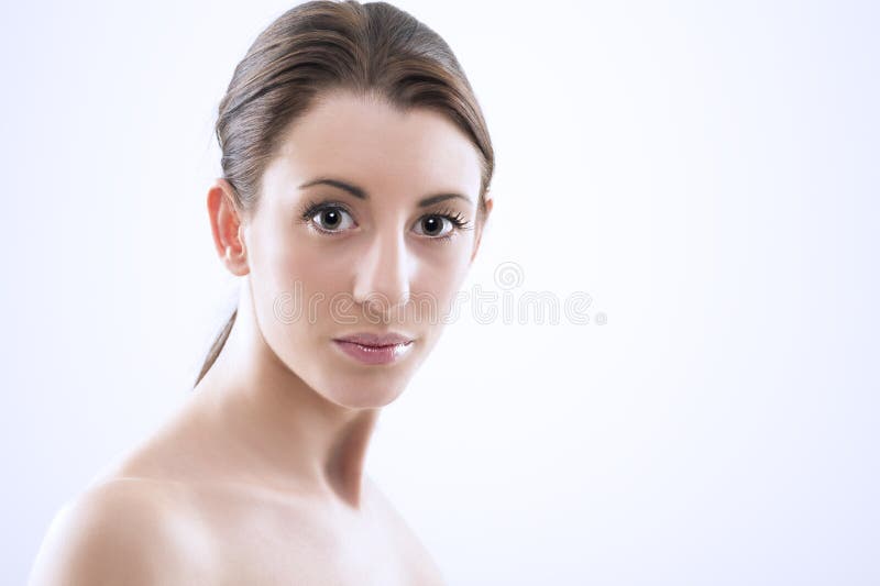 Beautiful Woman with Lustrous Eyes Stock Image - Image of model ...