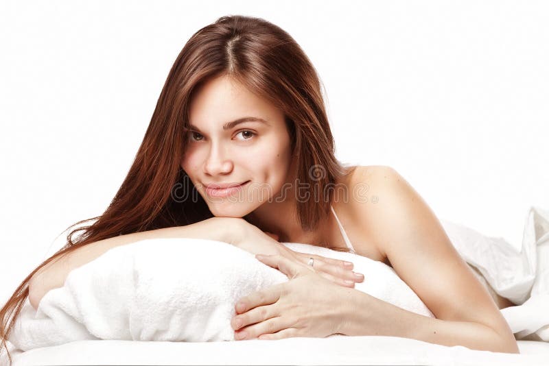 200+ Beautiful woman lying down bed Free Stock Photos - StockFreeImages