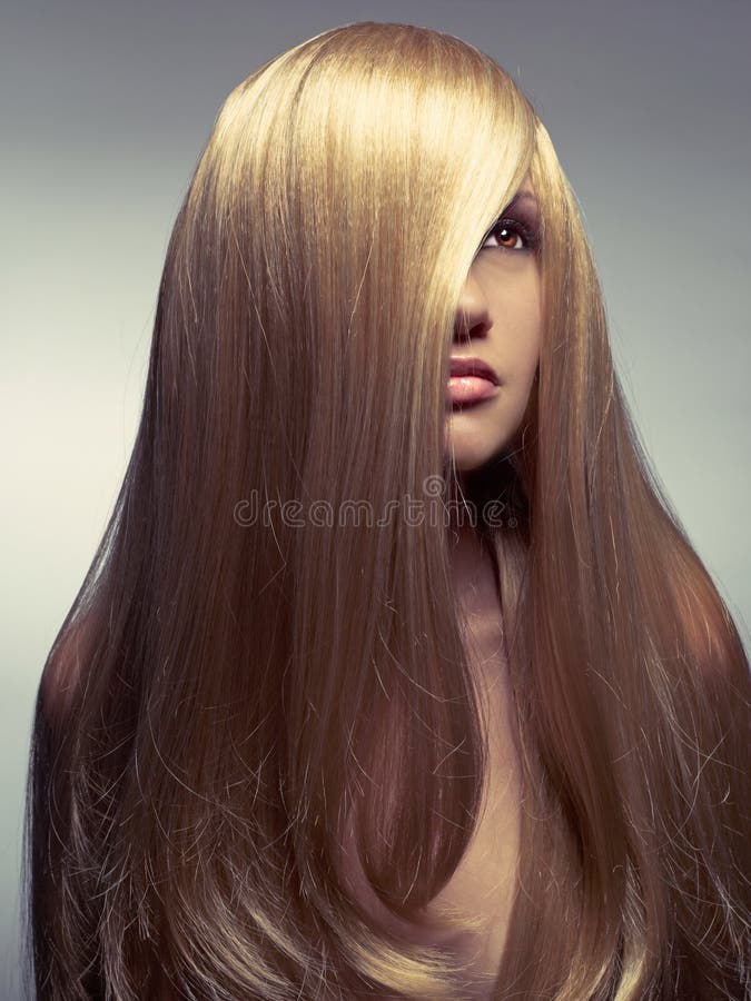 Beautiful Woman with Magnificent Hair Stock Photo - Image of care, look ...