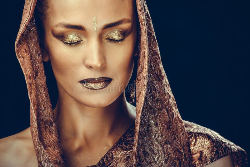 Beautiful Woman with Make-up Stock Image - Image of fashion, glamor ...