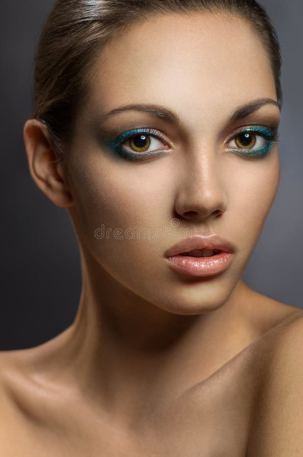 Beautiful Woman with Makeup Stock Image - Image of style, portrait ...