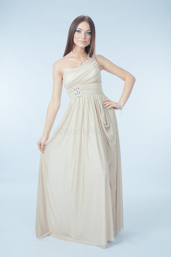 Beautiful Woman with Modern Dress Stock Photo - Image of elegance ...
