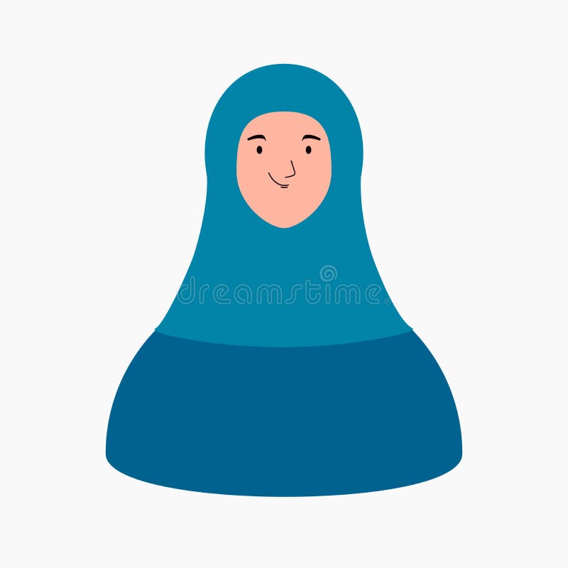 Beautiful Woman Muslim Girl In A Hijab Isolated Stock Vector