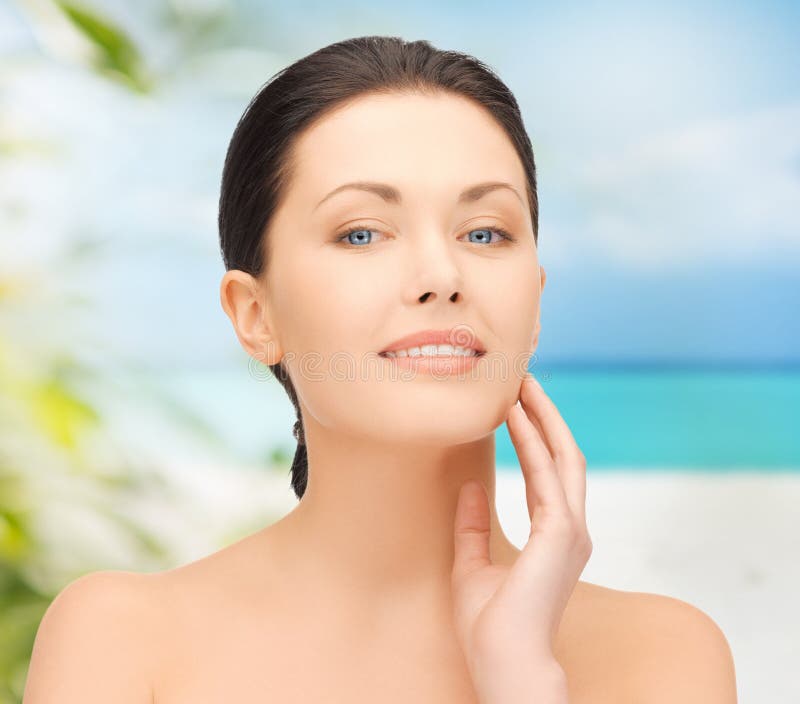 Woman in nature stock photo. Image of female, beauty - 18225490