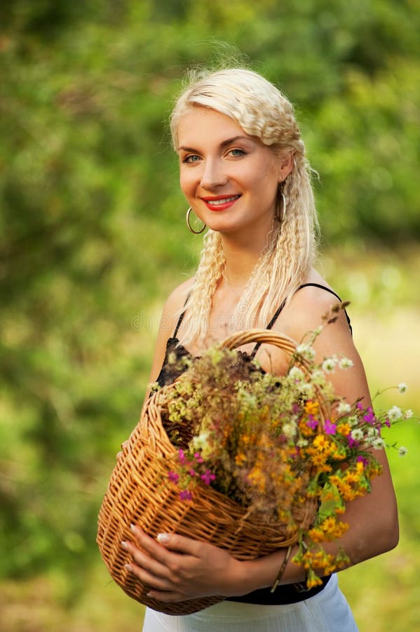 Beautiful woman outdoor stock image. Image of color, female - 19852611