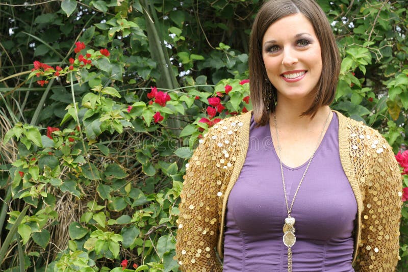 Beautiful woman outside stock photo. Image of suit, white - 6605694