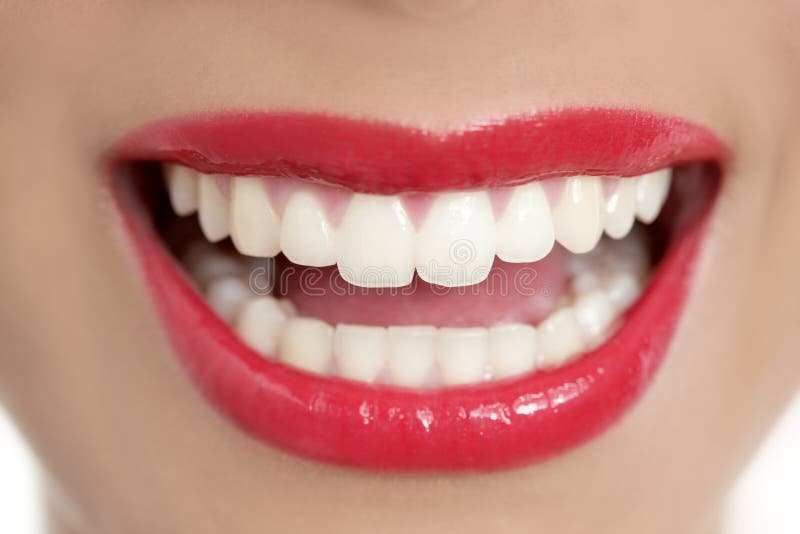 Beautiful Woman Perfect Teeth Smile Stock Photo - Image of beautiful ...