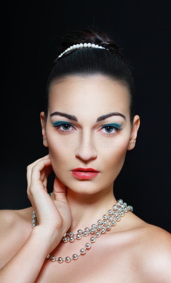 Beautiful Woman Portrait stock image. Image of look, hairstyle - 28960345