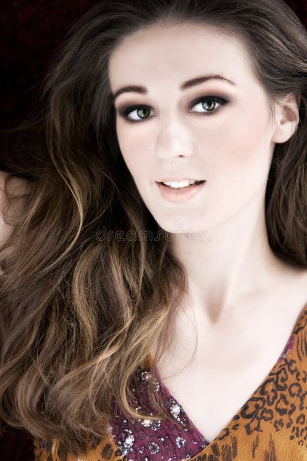 Beautiful woman portrait stock photo. Image of smile, woman - 6458248