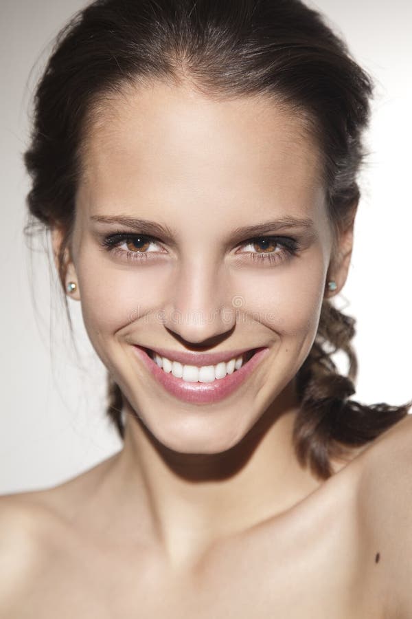 Beautiful woman portrait stock photo. Image of lipstick - 40954178