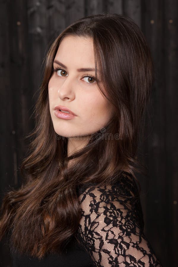 Beautiful Woman Portrait - Looking at Camera Stock Image - Image of ...