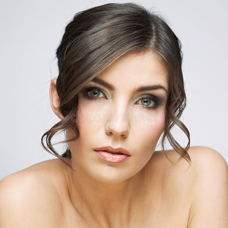Beautiful Woman Portrait Nude Shoulders Stock Image Image Of Beauty