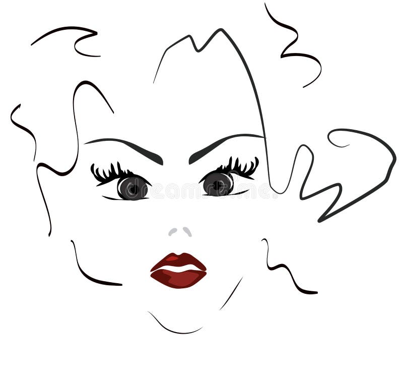 Beautiful Woman Portrait Stock Vector Illustration Of Girl 42479310