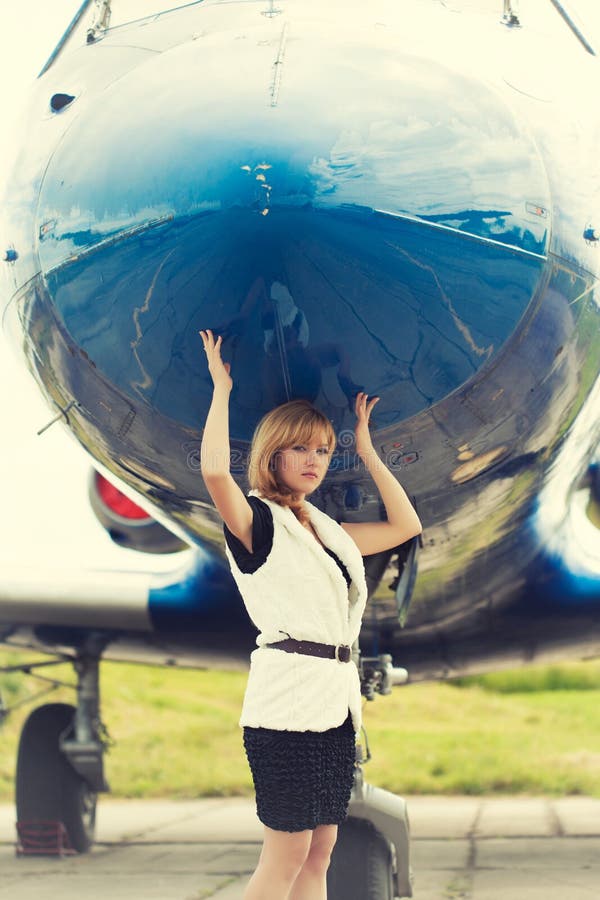 Beautiful woman stock image. Image of airport, beautiful - 42078813