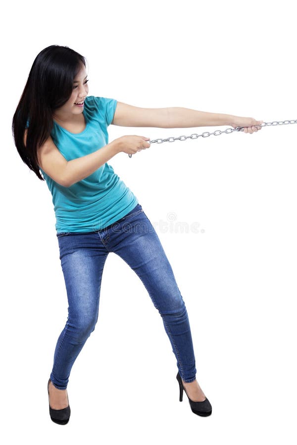104 Beautiful Woman Pulling Chain Stock Photos - Free & Royalty-Free ...