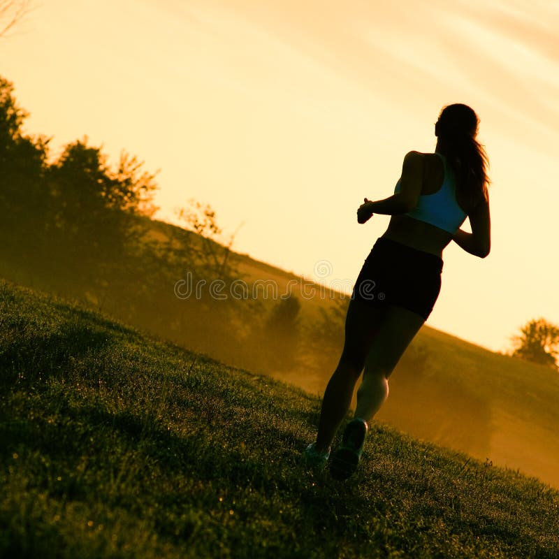 Low Angle Woman Runner stock image. Image of foot, fitness - 6907105