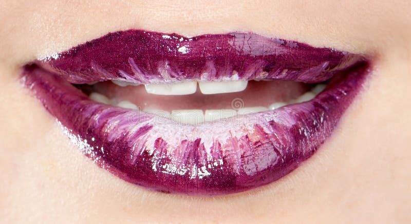 Lips make-up zone stock photo. Image of person, color - 25754766